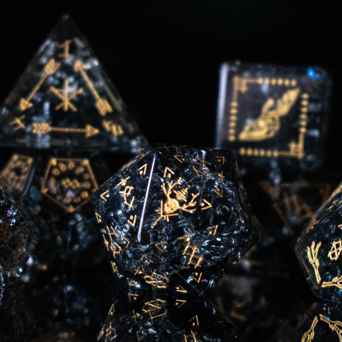 Wendigo Shattered Glass Dice Set – Conspectus Gaming